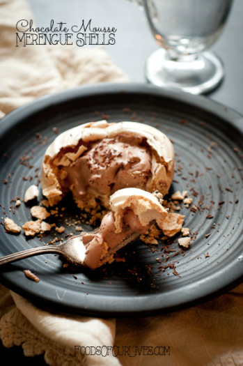 Chocolate Mousse Merengue Shells | Foods of Our Lives